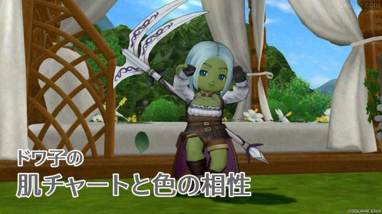 【DQ10】ドワ子の肌チャートと色の相性 | INUISM